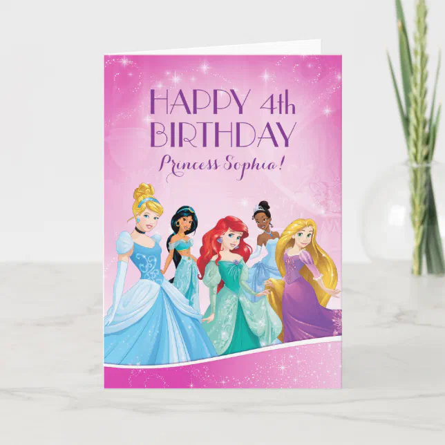 Disney Princess | Happy Birthday Card | Zazzle