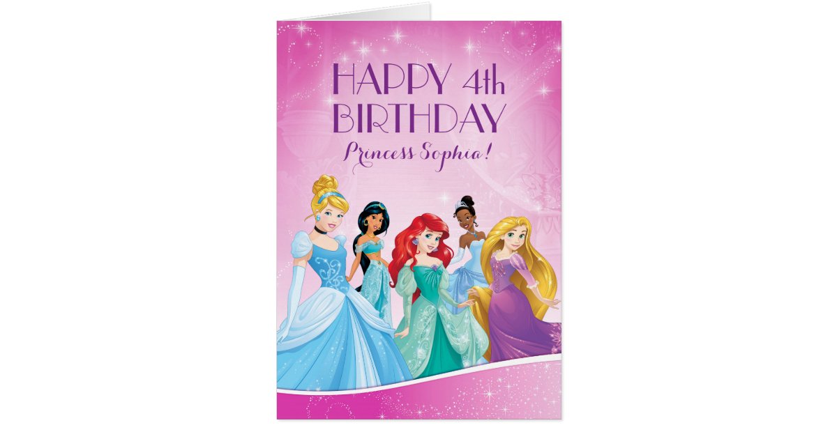 Disney Princess | Happy Birthday Card | Zazzle.com
