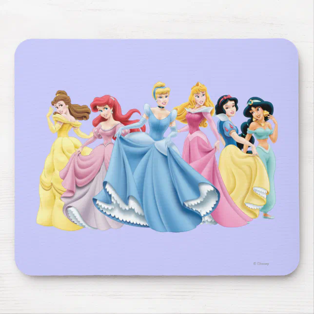 Disney Princess | Holding Dresses Out Mouse Pad | Zazzle