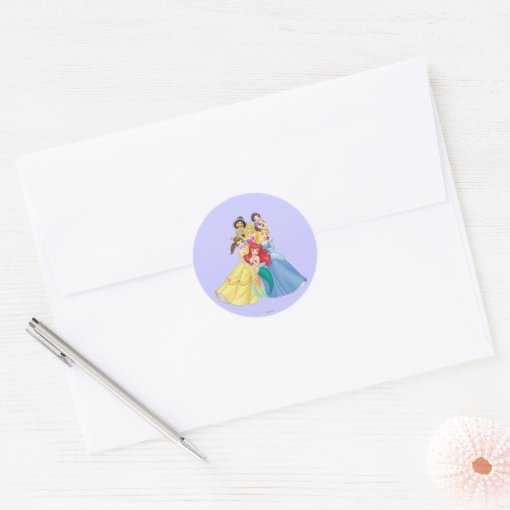 Disney Princess | Holding Hand to Face Classic Round Sticker | Zazzle