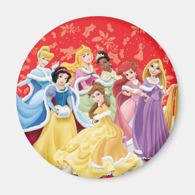 Disney Princess | Holiday Dresses Magnet | Zazzle