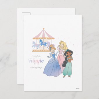 Disney Princess | Make Magic Postcard | Zazzle