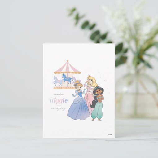 Disney Princess | Make Magic Postcard | Zazzle