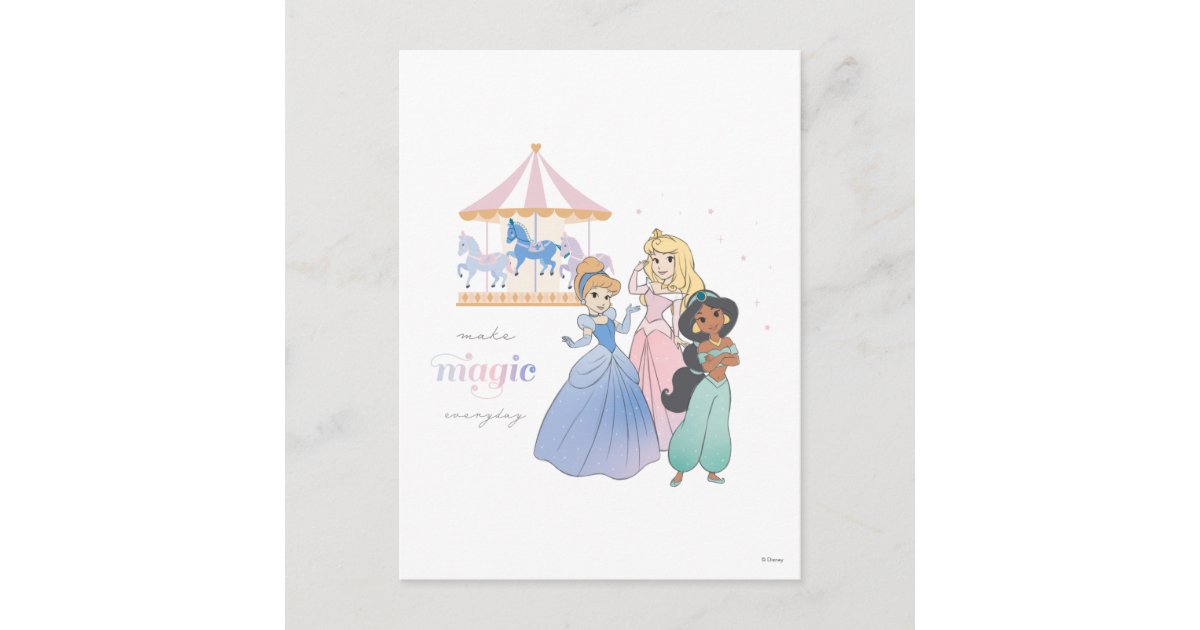 Disney Princess | Make Magic Postcard | Zazzle