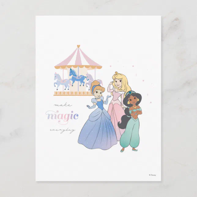 Disney Princess | Make Magic Postcard | Zazzle