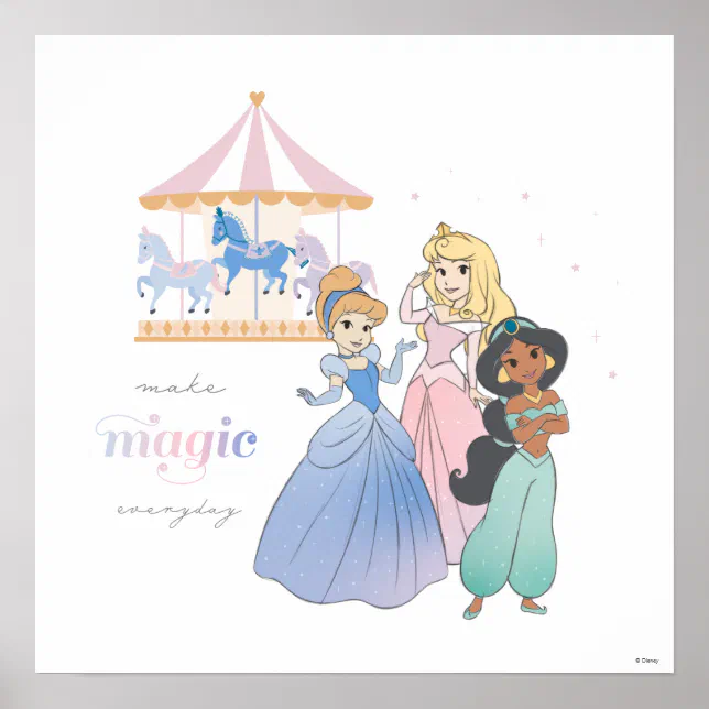 Disney Princess | Make Magic Poster | Zazzle
