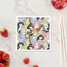 Disney Princess | Monogram Oversized Pattern Napkins | Zazzle