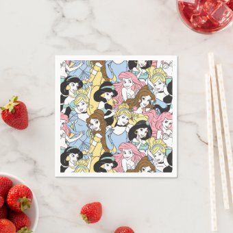 Disney Princess | Monogram Oversized Pattern Napkins | Zazzle