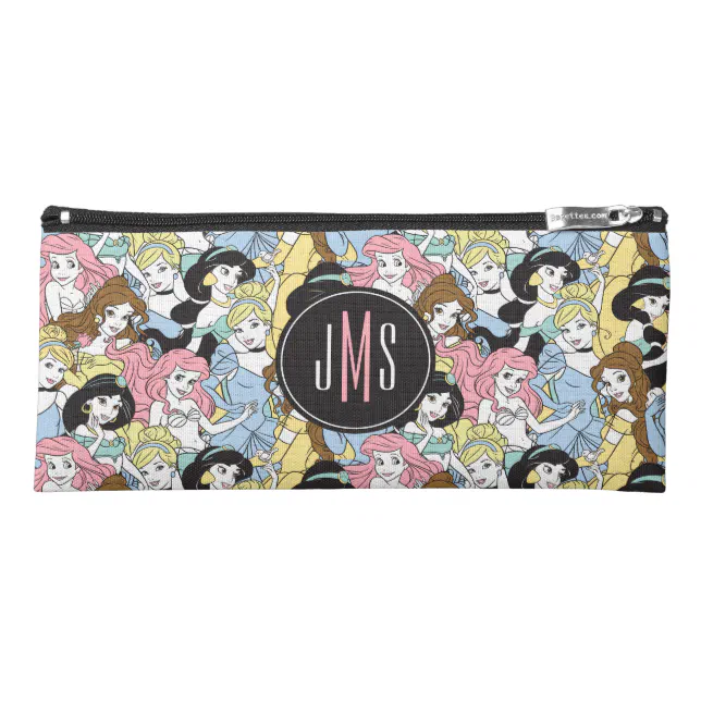 Disney Princess | Monogram Oversized Pattern Pencil Case | Zazzle