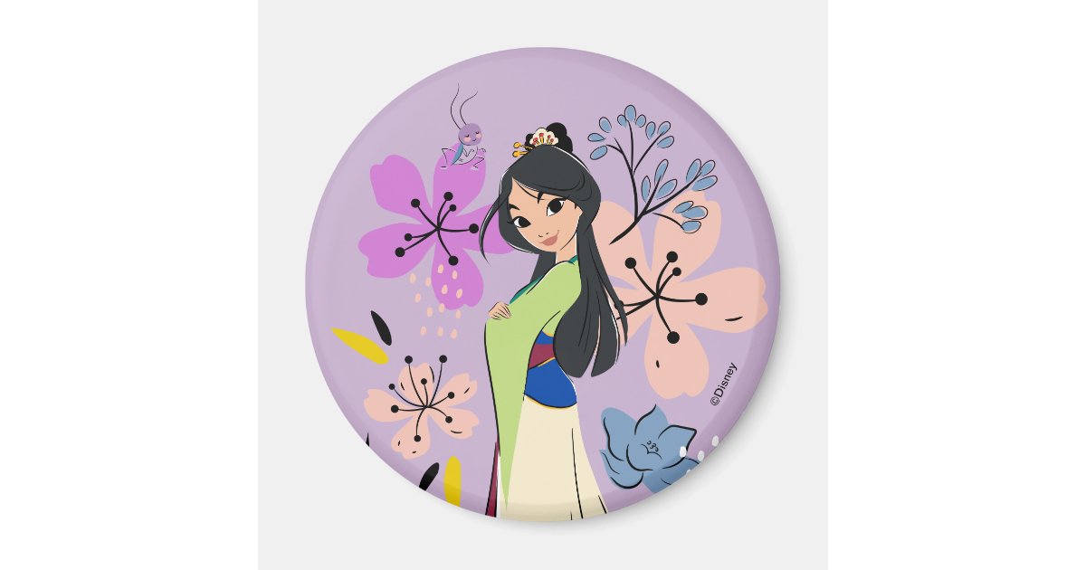 Disney Princess | Mulan in the Garden Magnet | Zazzle