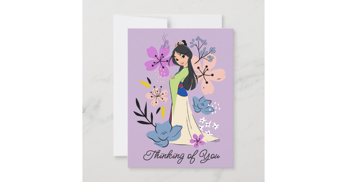 Disney Princess | Mulan in the Garden Postcard | Zazzle