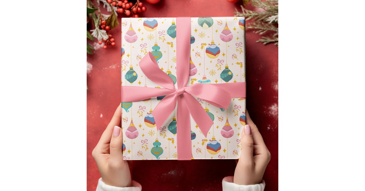 Disney Princess Ornament Pattern Wrapping Paper Sheets | Zazzle