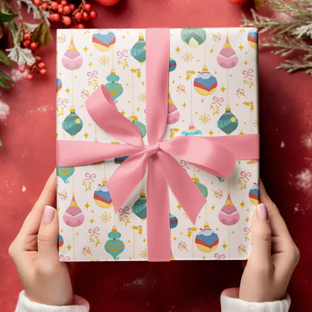 Disney Princess Ornament Pattern Wrapping Paper Sheets | Zazzle