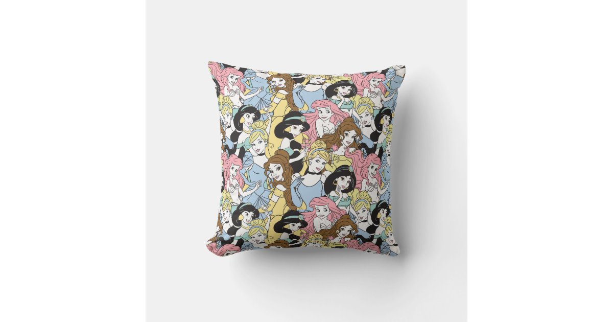 Disney Princess | Oversized Pattern Throw Pillow | Zazzle