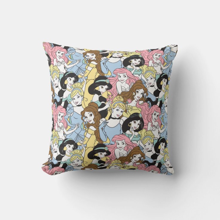 Disney Princess | Oversized Pattern Throw Pillow | Zazzle