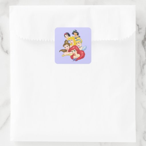 Disney Princess | Princesses Portraits Square Sticker | Zazzle