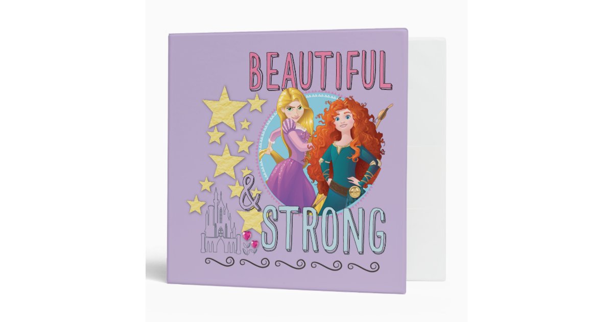 Disney Princess | Rapunzel and Merida Binder | Zazzle