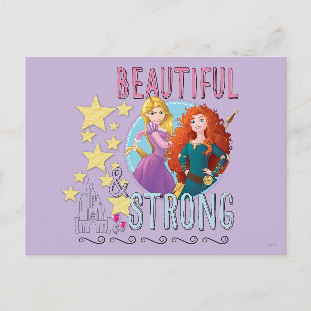 Disney Princess | Rapunzel and Merida Postcard | Zazzle