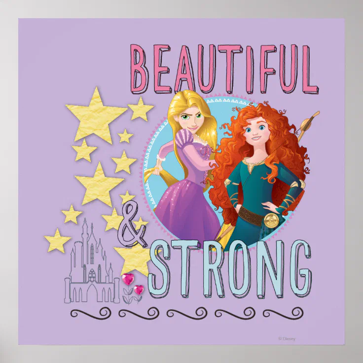 Disney Princess | Rapunzel and Merida Poster | Zazzle