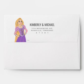 Disney Princess Rapunzel Birthday Envelope | Zazzle