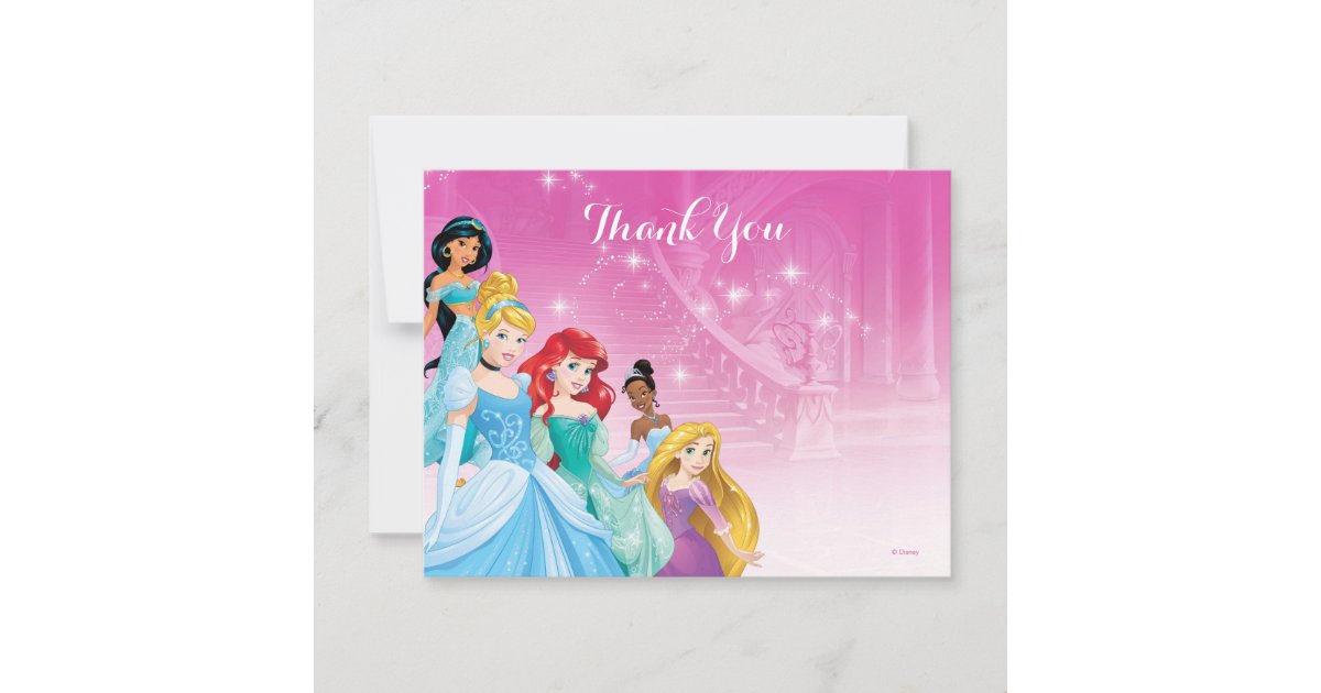 Disney Princess Thank You | Birthday | Zazzle.com