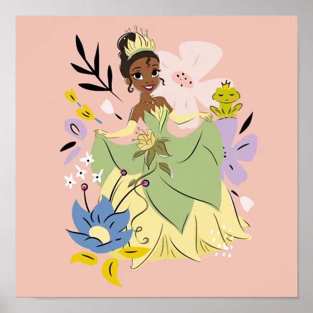 Disney Princess | Tiana in the Garden Poster | Zazzle