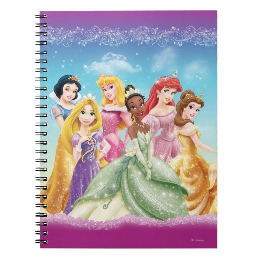Disney Princesses 10 Spiral Notebook | Zazzle