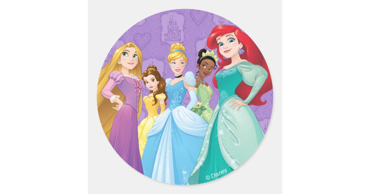 Disney Princesses | Fearless Is Fierce Classic Round Sticker | Zazzle