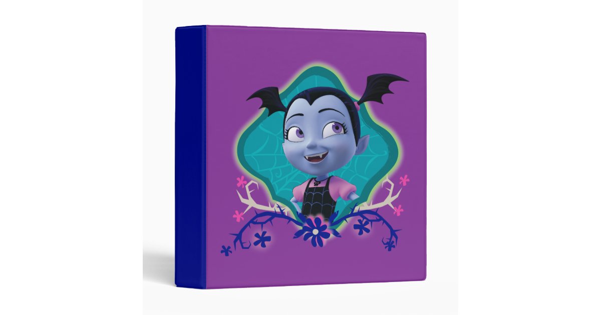 Disney | Vampirina - Vee - Gothic Floral 3 Ring Binder | Zazzle
