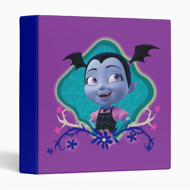 Disney | Vampirina - Vee - Gothic Floral 3 Ring Binder | Zazzle