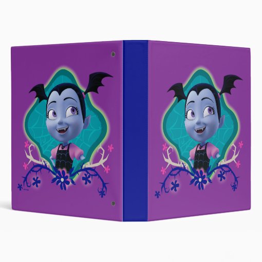 Disney | Vampirina - Vee - Gothic Floral 3 Ring Binder | Zazzle