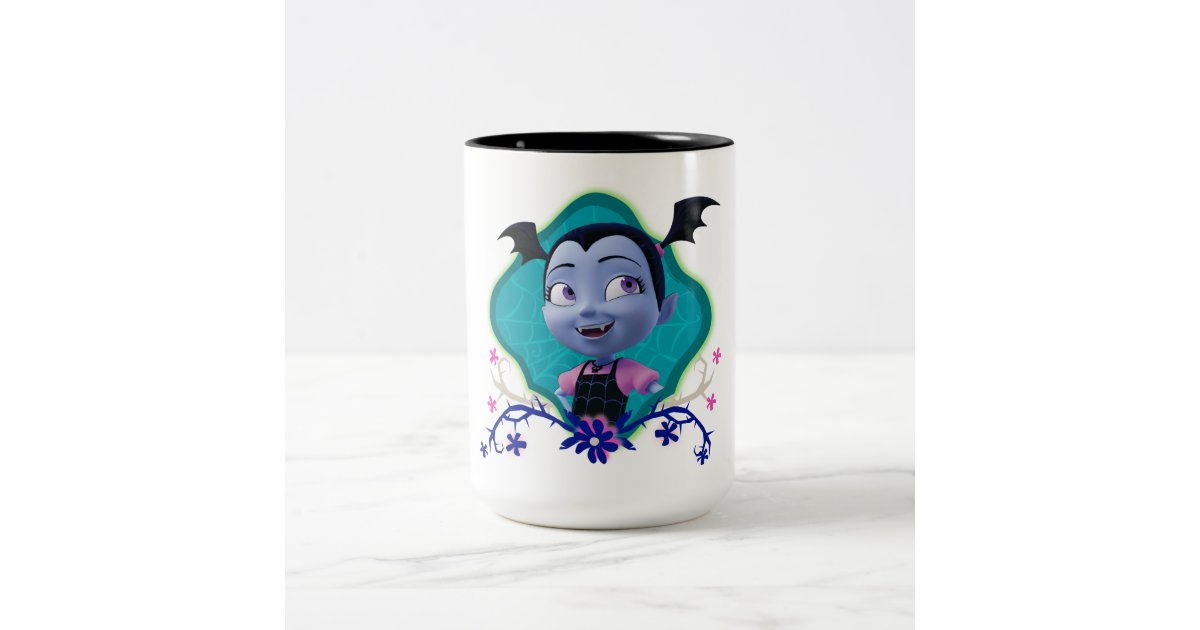 Disney | Vampirina - Vee - Gothic Floral Two-Tone Coffee Mug | Zazzle