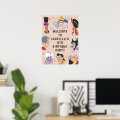 Disney Villains Birthday - Pink - Welcome Poster | Zazzle