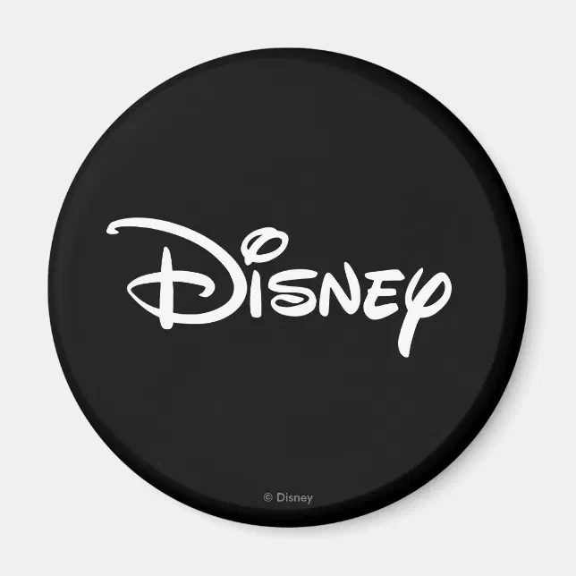 Disney White Logo Magnet | Zazzle