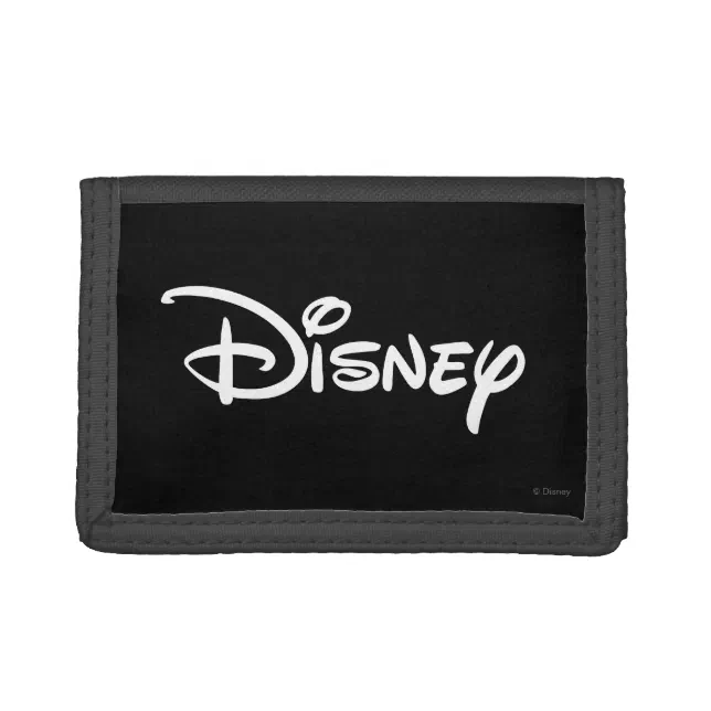 Disney White Logo Tri-fold Wallet | Zazzle