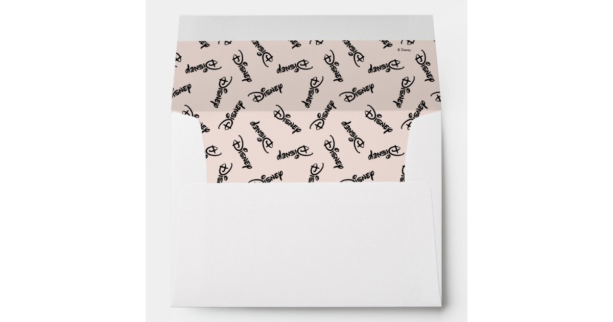Disney Word Logo Pattern Envelope | Zazzle