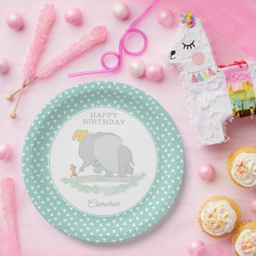 Disney's Dumbo 1st Birthday Paper Plates | Zazzle