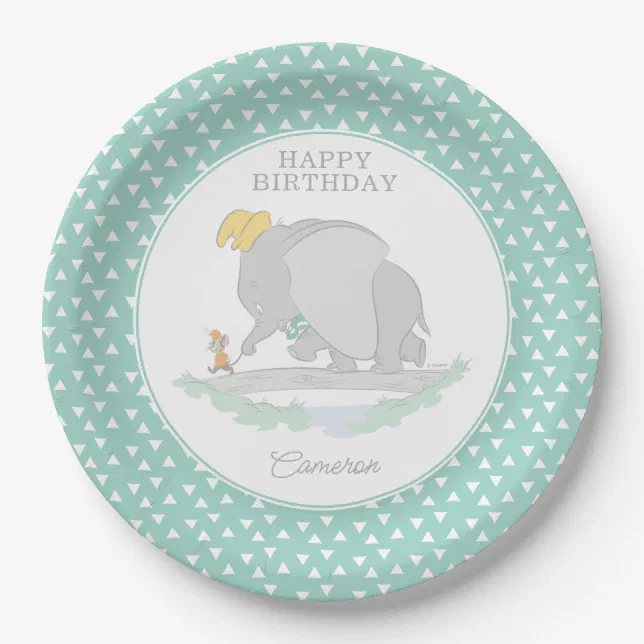 Disney's Dumbo 1st Birthday Paper Plates | Zazzle