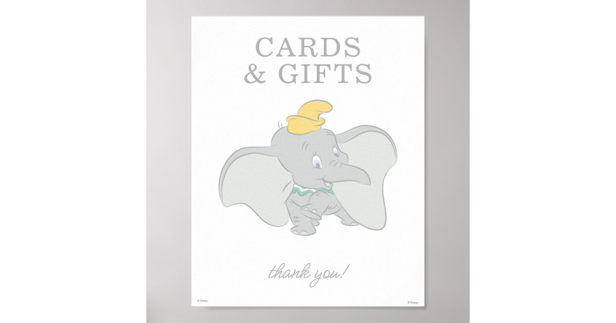 Disney's Dumbo Cards & Gifts Table Sign | Zazzle