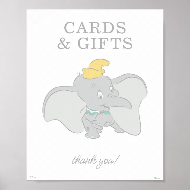 Disney's Dumbo Cards & Gifts Table Sign | Zazzle