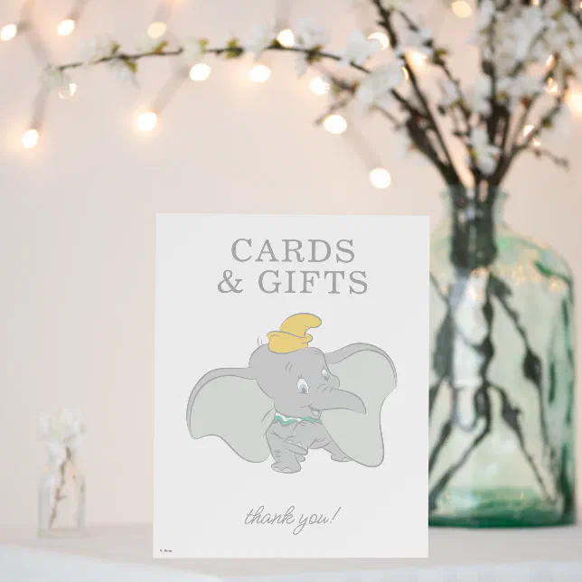 Disney's Dumbo Cards & Gifts Table Sign | Zazzle