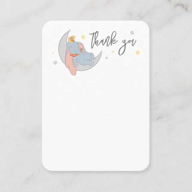 Disney's Dumbo | Over the Moon - Thank You Place Card | Zazzle