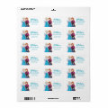 Disney's Elsa from Frozen Floral Girls Birthday Label | Zazzle