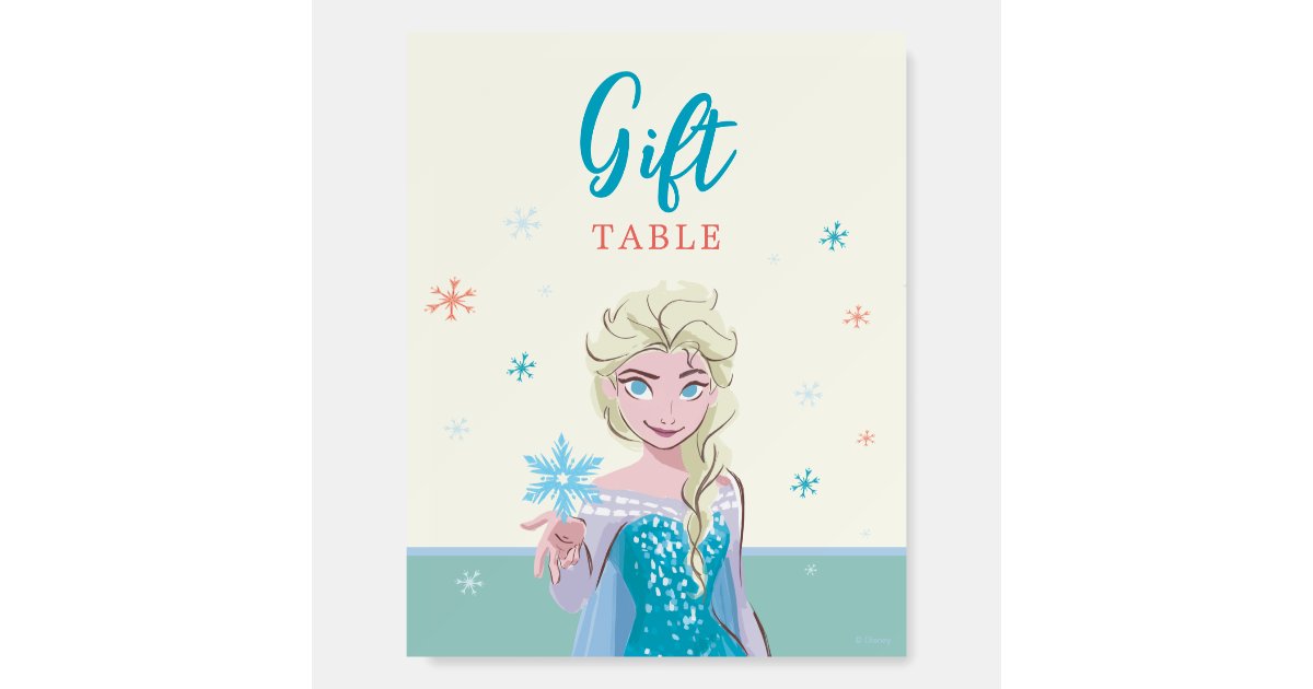 Disney's Elsa from Frozen Girls Birthday Foam Board | Zazzle