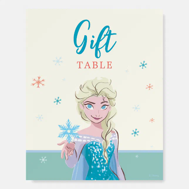 Disney's Elsa from Frozen Girls Birthday Foam Board | Zazzle