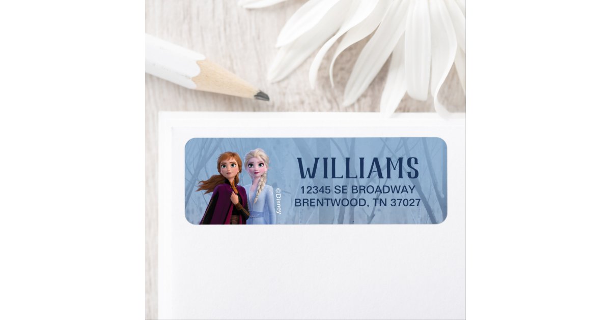 Disney's Frozen 2 - Anna & Elsa Label | Zazzle