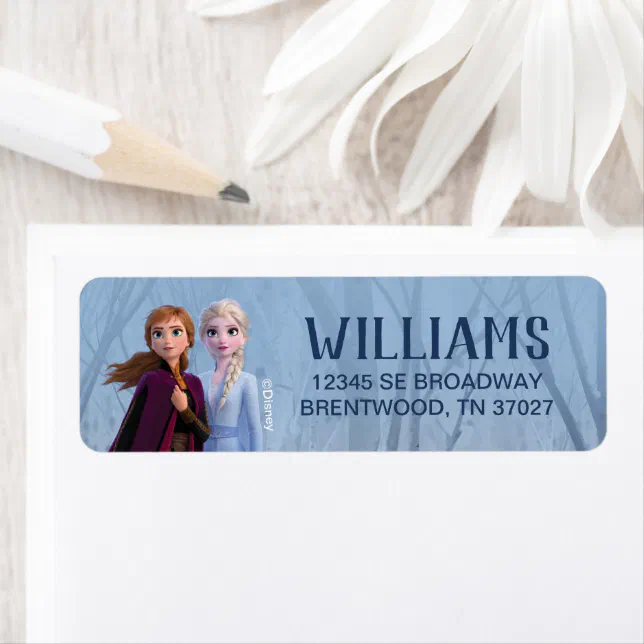 Disney's Frozen 2 - Anna & Elsa Label | Zazzle