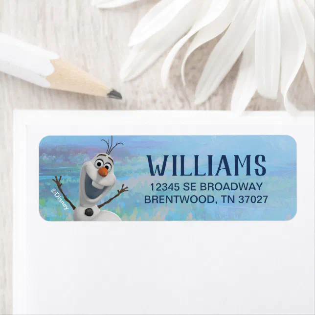 Disney's Frozen 2 - Olaf Label | Zazzle
