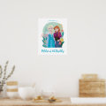 Disney's Frozen Anna & Elsa Birthday Welcome Poster | Zazzle