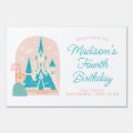 Disney's Frozen Arendelle Castle Girls Birthday Sign | Zazzle